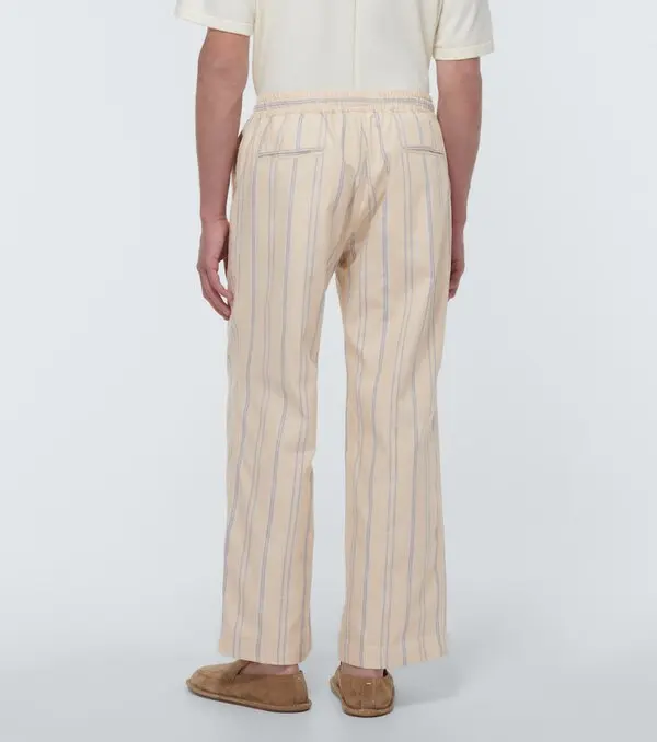 Commas Floral Jacquard Stripe Pants - Multicoloured