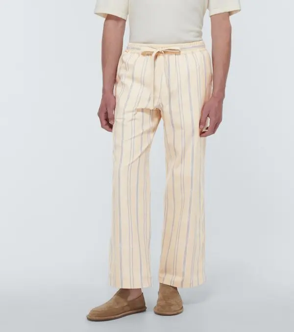 Commas Floral Jacquard Stripe Pants