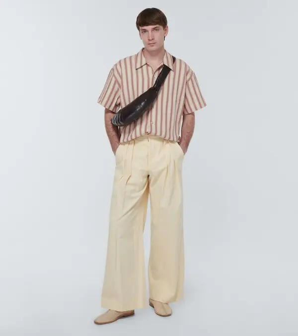 Commas Striped Cotton And Linen Shirt