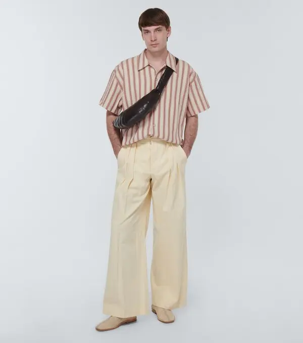 Commas Striped Cotton And Linen Shirt