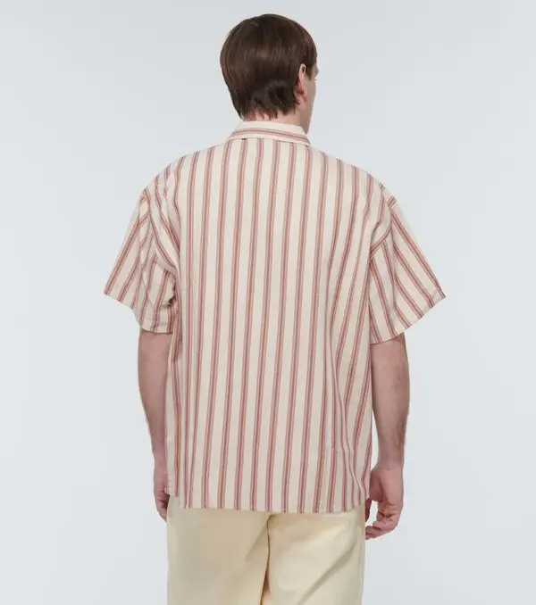 Commas Striped Cotton And Linen Shirt