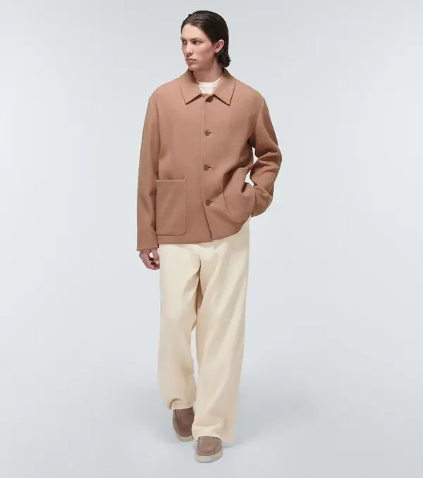 Zegna Straight Cotton Bouclé Pants