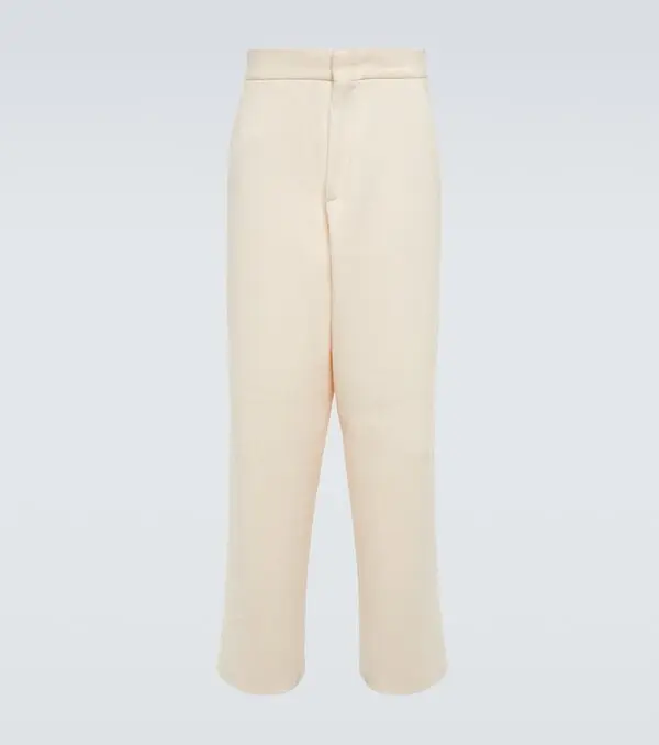 Zegna Straight Cotton Bouclé Pants
