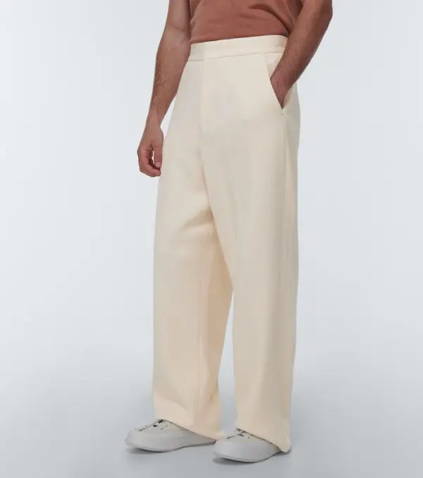 Zegna Straight Cotton Bouclé Pants