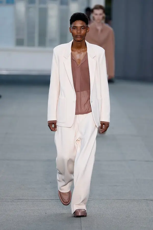 Zegna Straight Cotton Bouclé Pants