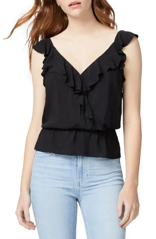 Paige Fenna Ruffle V-neck Top