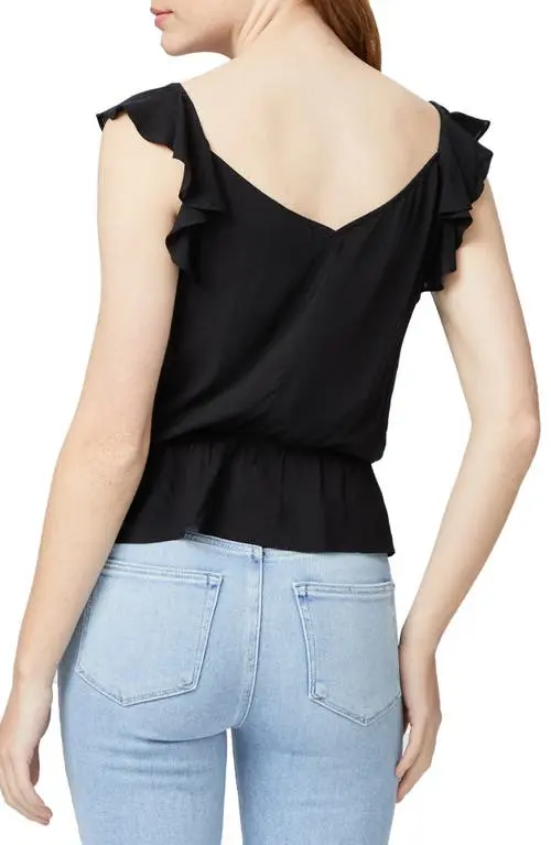 Paige Fenna Ruffle V-neck Top