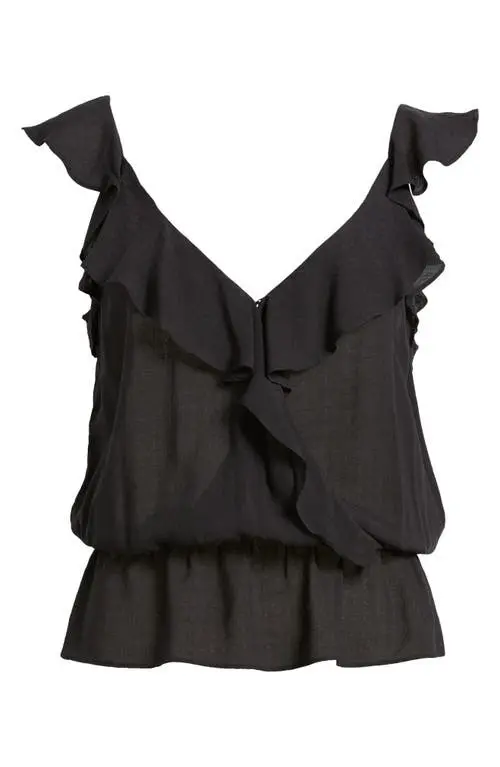 Paige Fenna Ruffle V-neck Top