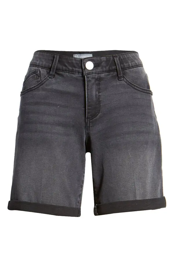 Wit & Wisdom Denim Shorts With Contour Shape Technology - Black