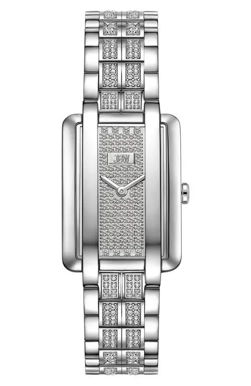 JBW Mink Petite Lab-created Diamond Bracelet Watch - Silver/silver