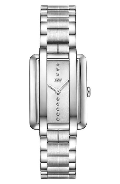 JBW Mink Petite Lab-created Diamond Bracelet Watch - Silver