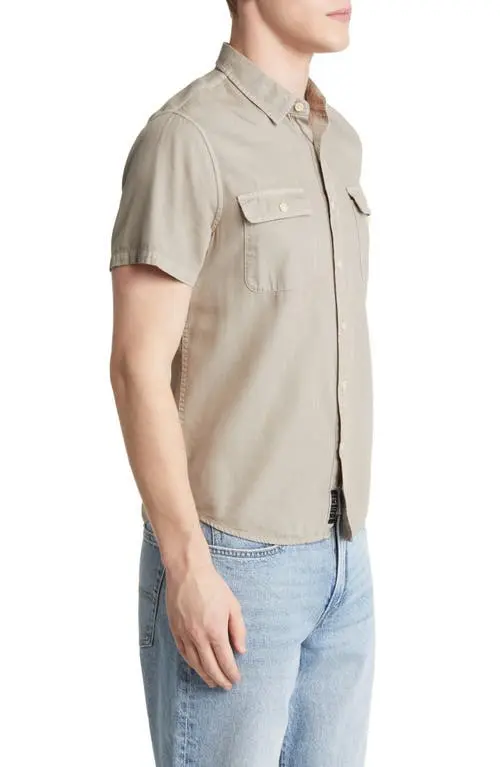 Lucky Brand Lived-in Short Sleeve Button-up Shirt