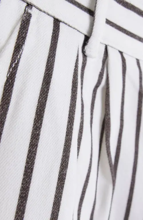 RIVER ISLAND Stripe Glitch Waist Cotton Trousers