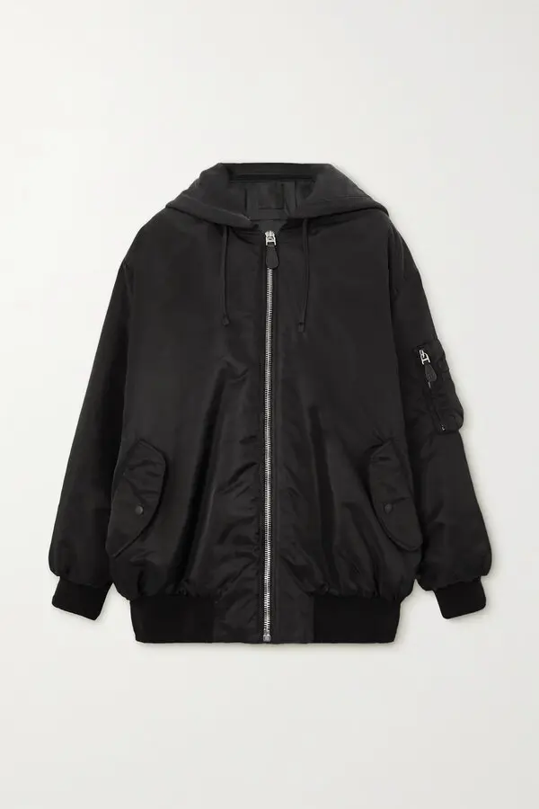 Givenchy Oversized Hooded Bomber Jacket