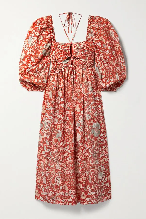 knee length dresses for ladies Ocean Oasis Tiered Maxi Dress