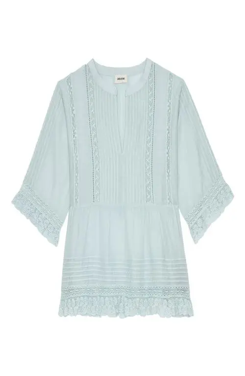 Zadig&Voltaire Tosea Cotton Blend Peplum Blouse