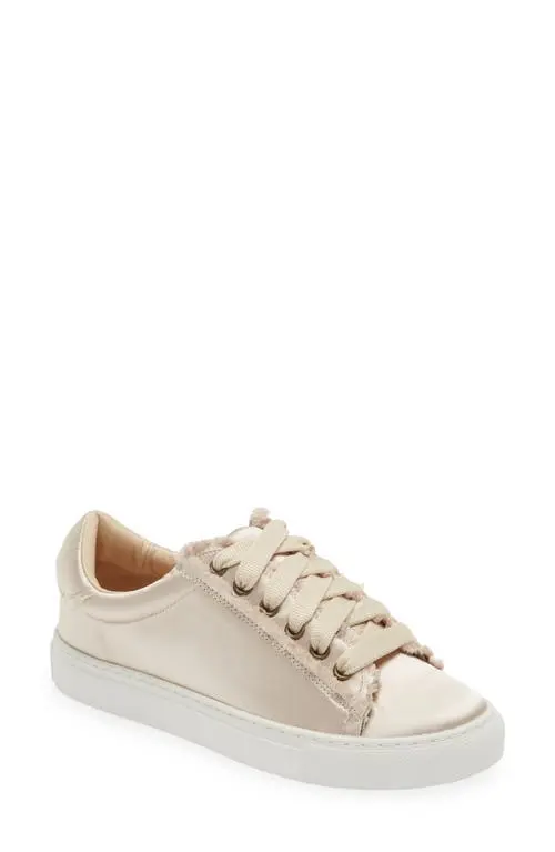 CHOCOLAT BLU Satin Low-top Sneakers - Champagne Satin