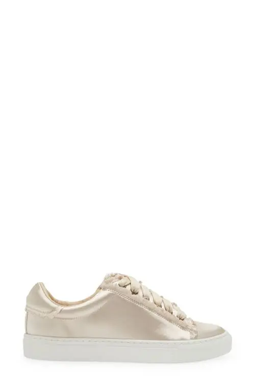 CHOCOLAT BLU Satin Low-top Sneakers - Champagne Satin