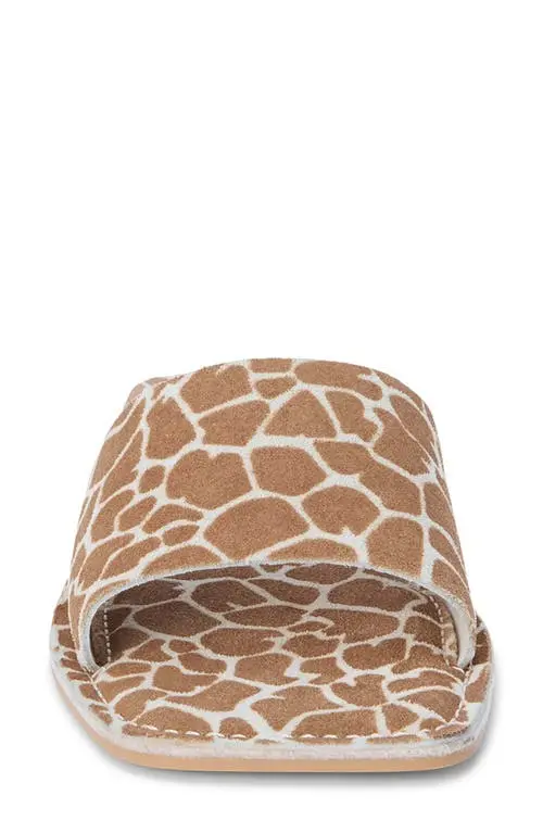 Matisse Bali Suede Slide Sandal - Giraffe