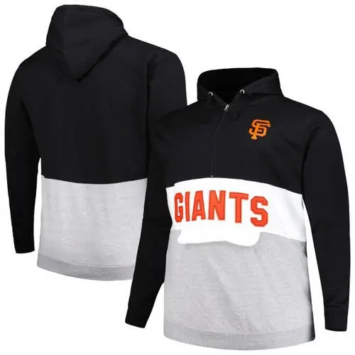 Profile Fleece Half-zip Hoodie - Black