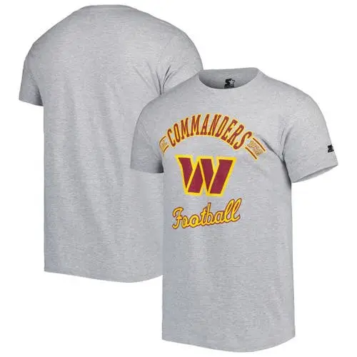 STARTER Heathered Washington Commanders Prime Time T-shirt