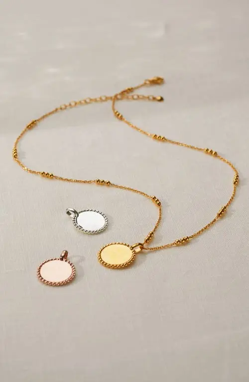 Monica Vinader Deia Beaded Pendant Charm - Sterling Silver