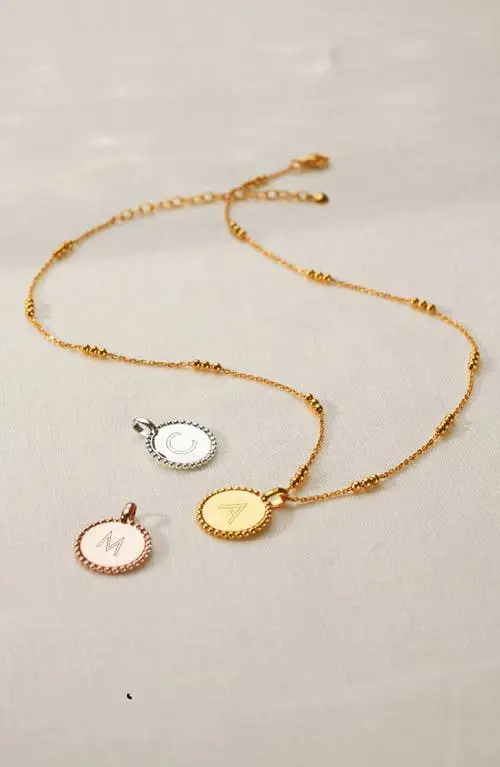 Monica Vinader Deia Beaded Pendant Charm - Sterling Silver