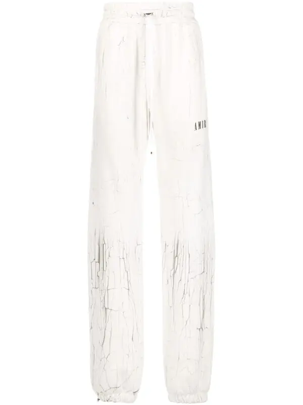 Amiri Cracked-print Track Pants