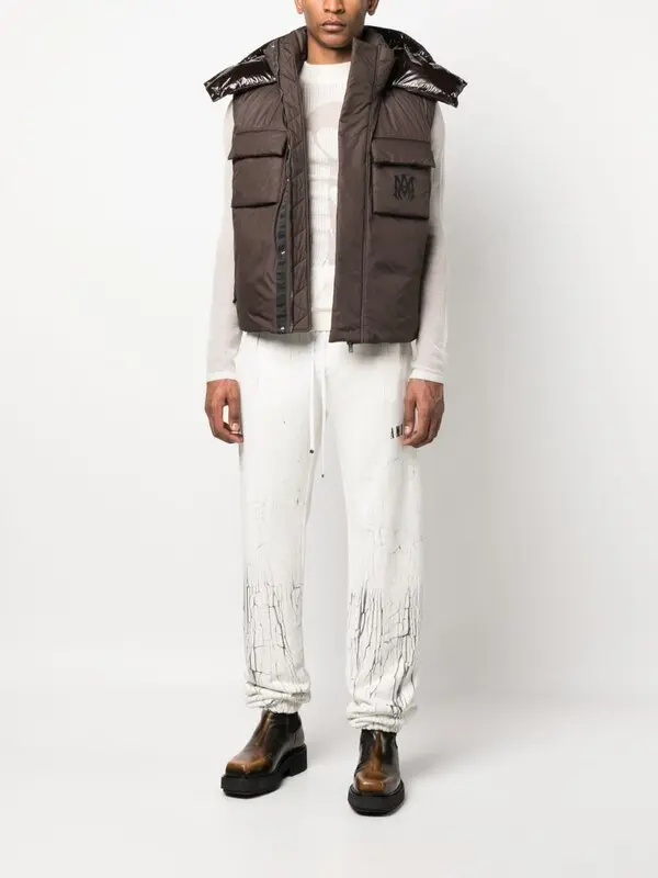 Amiri Cracked-print Track Pants