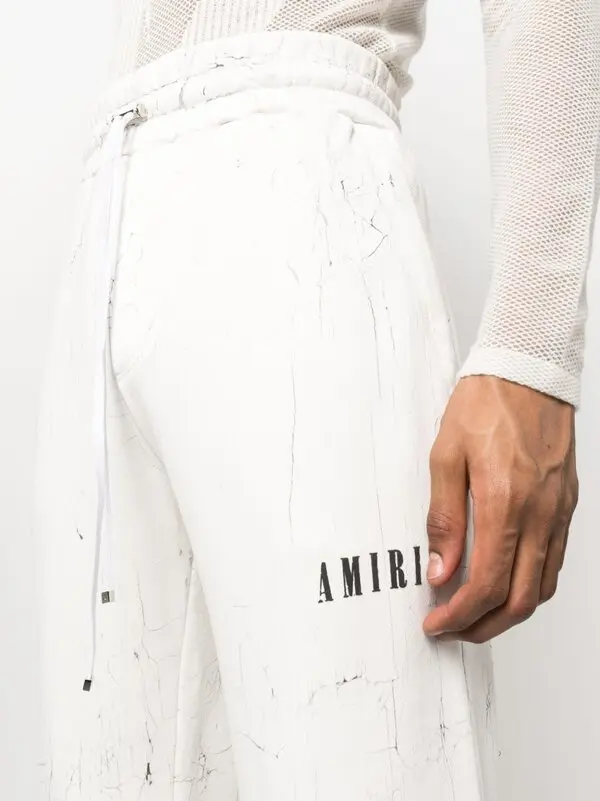 Amiri Cracked-print Track Pants