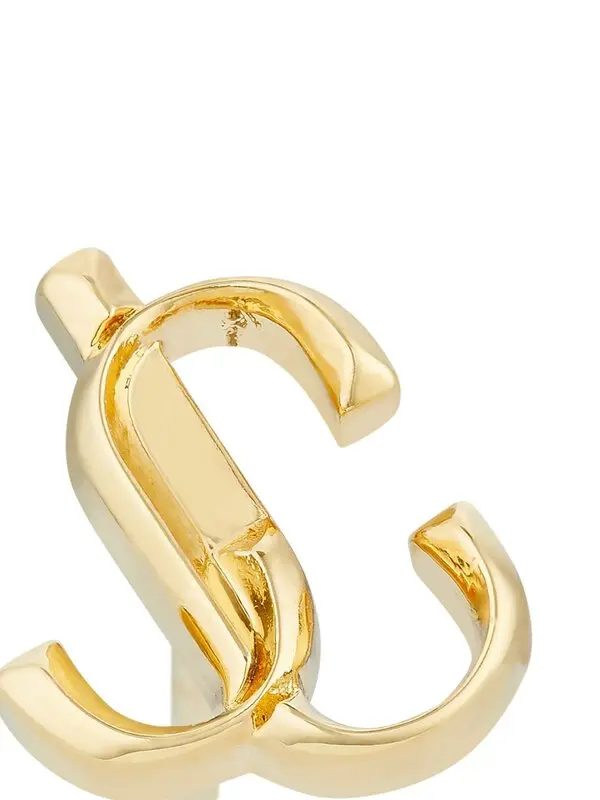 JIMMY CHOO Jc Monogram Stud Earrings - Gold