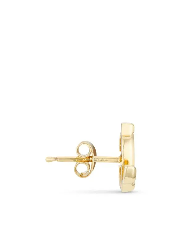 JIMMY CHOO Jc Monogram Stud Earrings - Gold