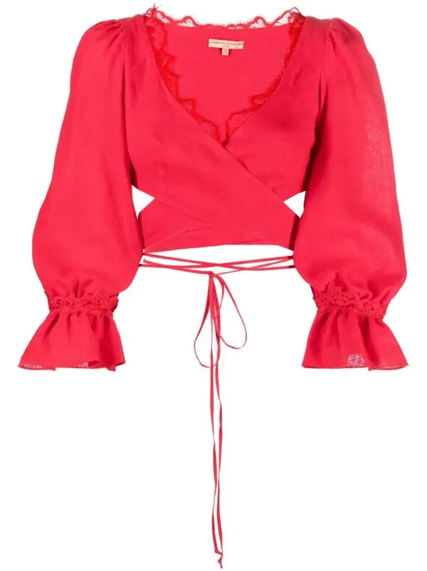 Ermanno Scervino Lace-detail Cropped Top