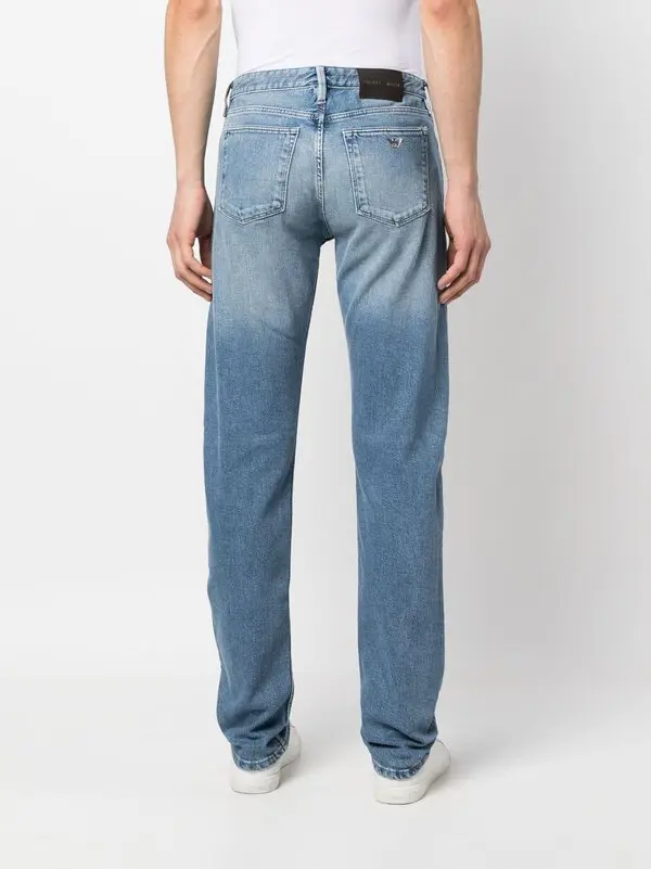 Emporio Armani Mid-rise Straight-leg Jeans