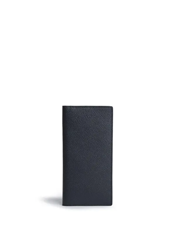 Smythson Panama Slim Bi-fold Leather Wallet