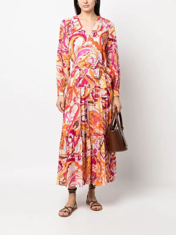 TWINSET Abstract-print Ankle-length Dress