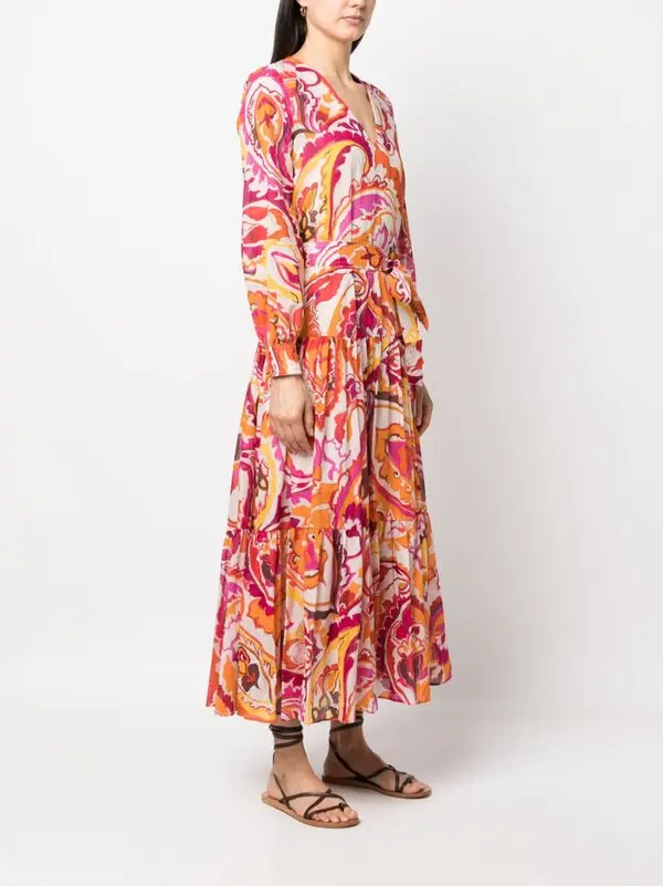 TWINSET Abstract-print Ankle-length Dress