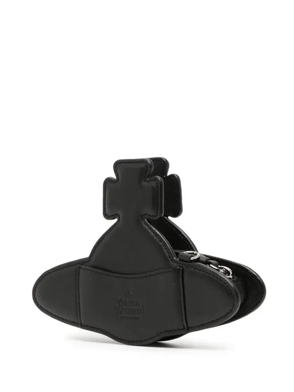 Vivienne Westwood Nano Orb Leather Crossbody Bag In Black - 5% Off