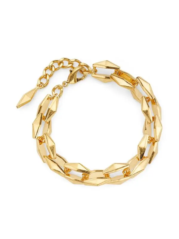 JIMMY CHOO Diamond Chain-link Bracelet - Gold