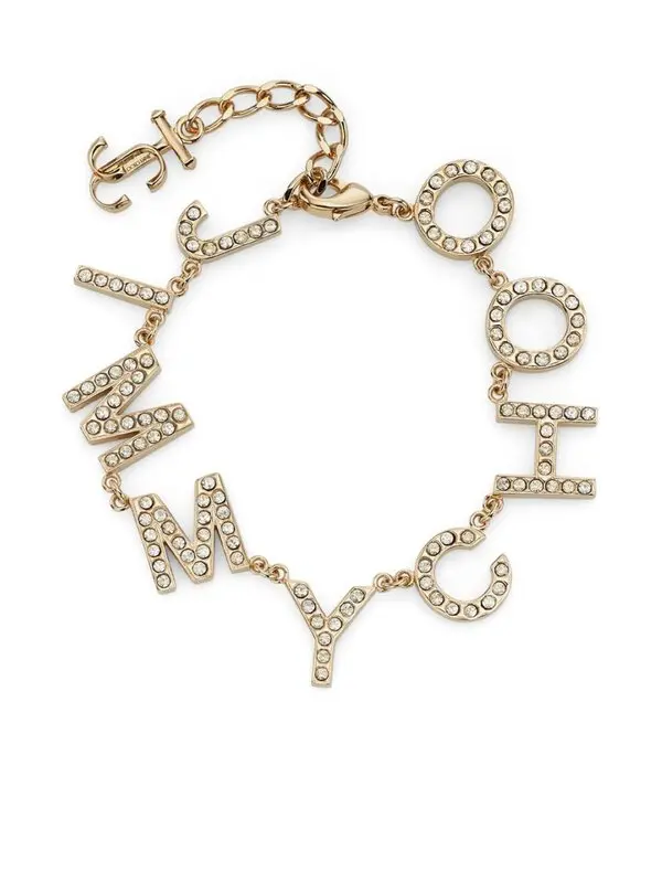 JIMMY CHOO Logo-lettering Bracelet - Gold