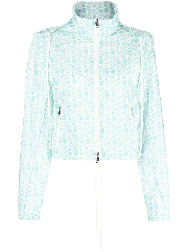 Moncler Aloes Logo-print Jacket - Green