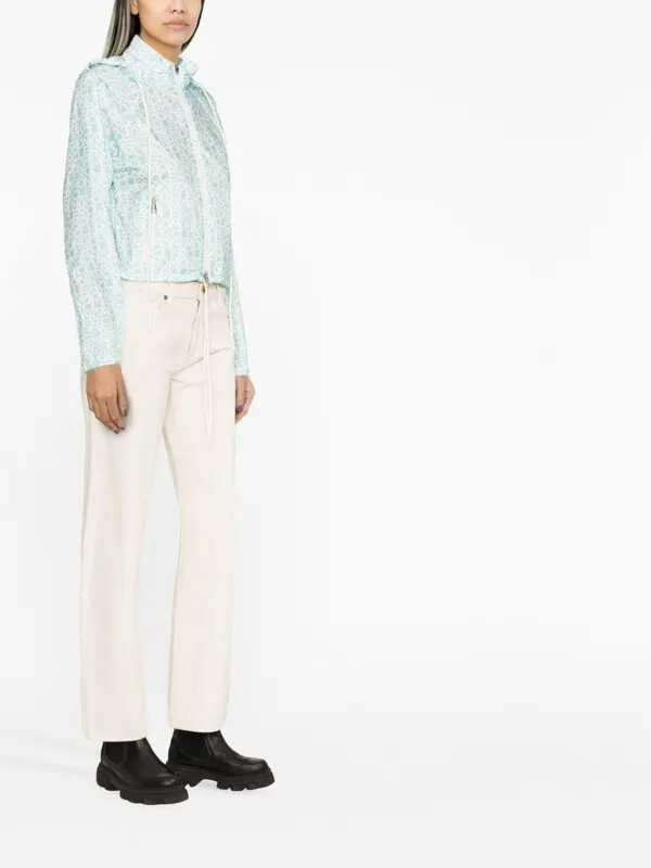 Moncler Aloes Logo-print Jacket - Green