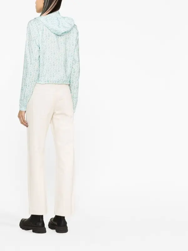 Moncler Aloes Logo-print Jacket - Green