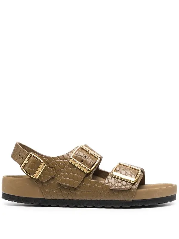 BIRKENSTOCK Crocodile-effect Sandals