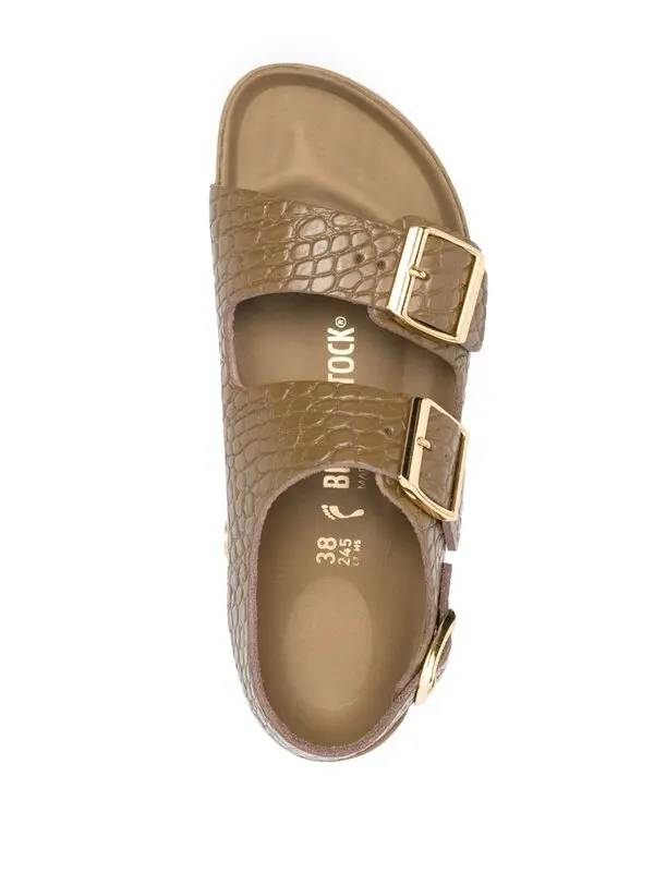 BIRKENSTOCK Crocodile-effect Sandals