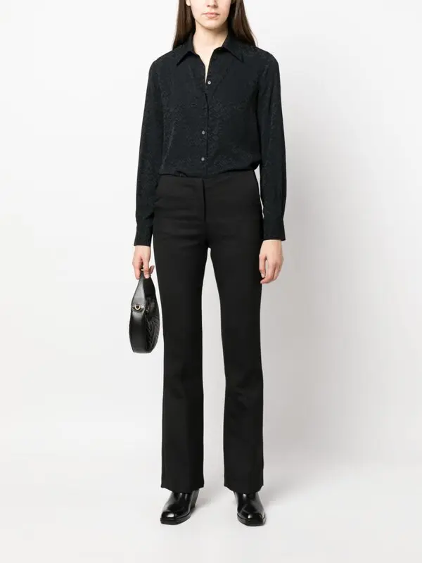 Pinko Logo-jacquard Shirt - Black