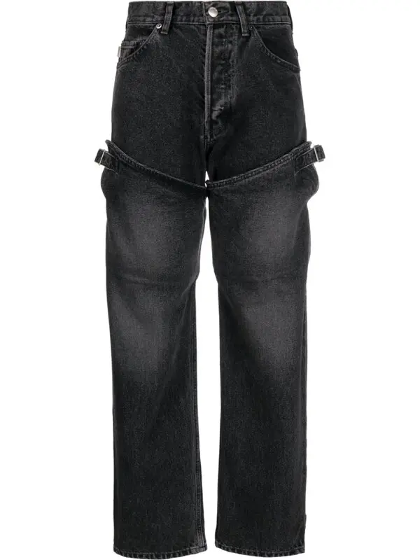 AMBUSH Detailed Straight-leg Jeans - Black