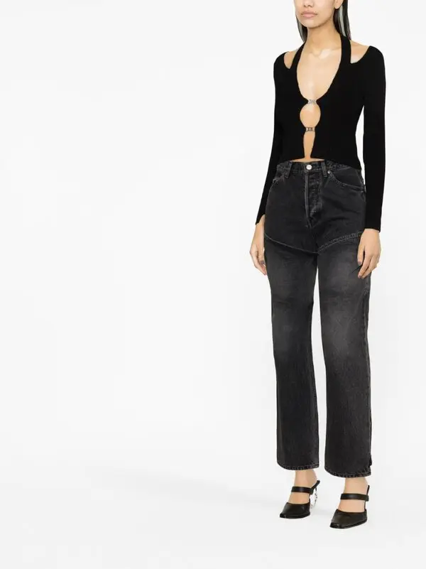 AMBUSH Detailed Straight-leg Jeans - Black