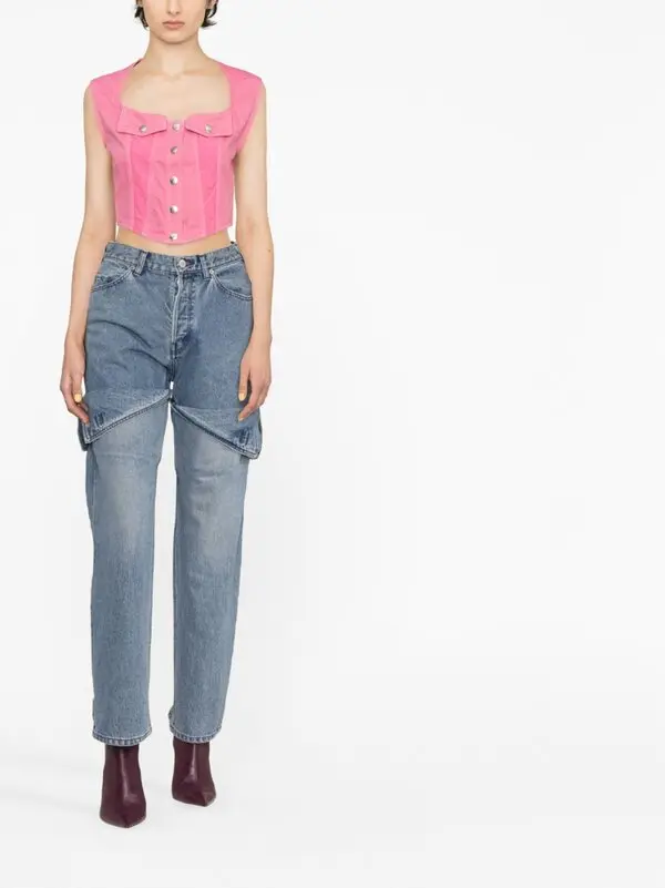 AMBUSH Cropped Denim Top
