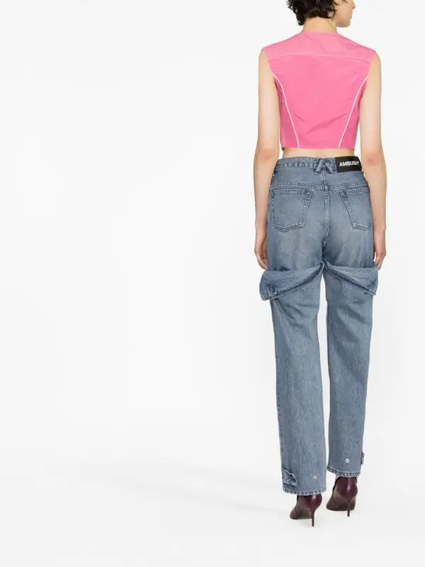 AMBUSH Cropped Denim Top